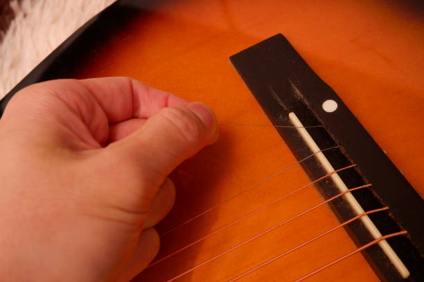 Free Stock Photo of Classic Acoustic Guitar with Broken String ...