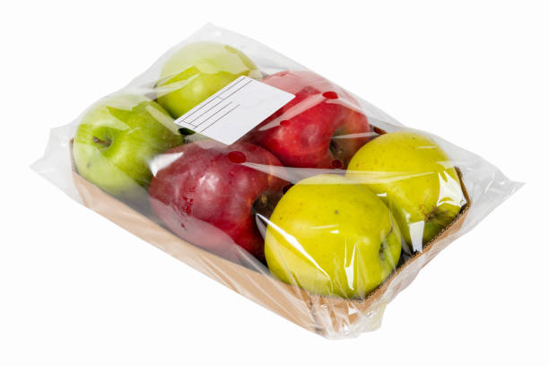 Free picture: Organic apples fresh fruit in plastic boxes on marketplace