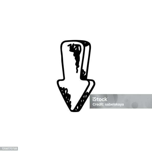 Ikon Panah Ikon Grafiti 3d Sketsa Pensil Panah Doodle Menunjuk Ke Bawah ... Ikon Panah Ikon Grafiti 3d Sketsa Pensil Panah Doodle Menunjuk Ke Bawah ...