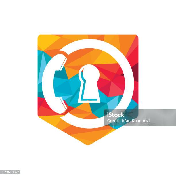Conception Du Logo De Licône Dappel Sécurisé Icône De Combiné Et De