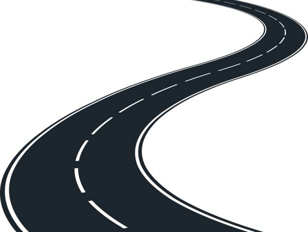 Winding Path Line Drawing