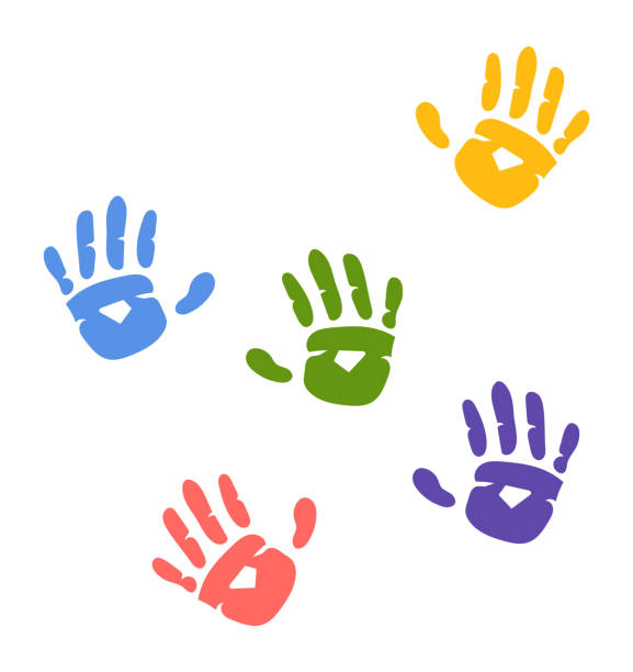 Child Handprint Clipart