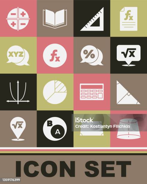 Set Geometric Figure Angle Bisector Of A Triangle Square Root X Glyph Triangular Ruler Function