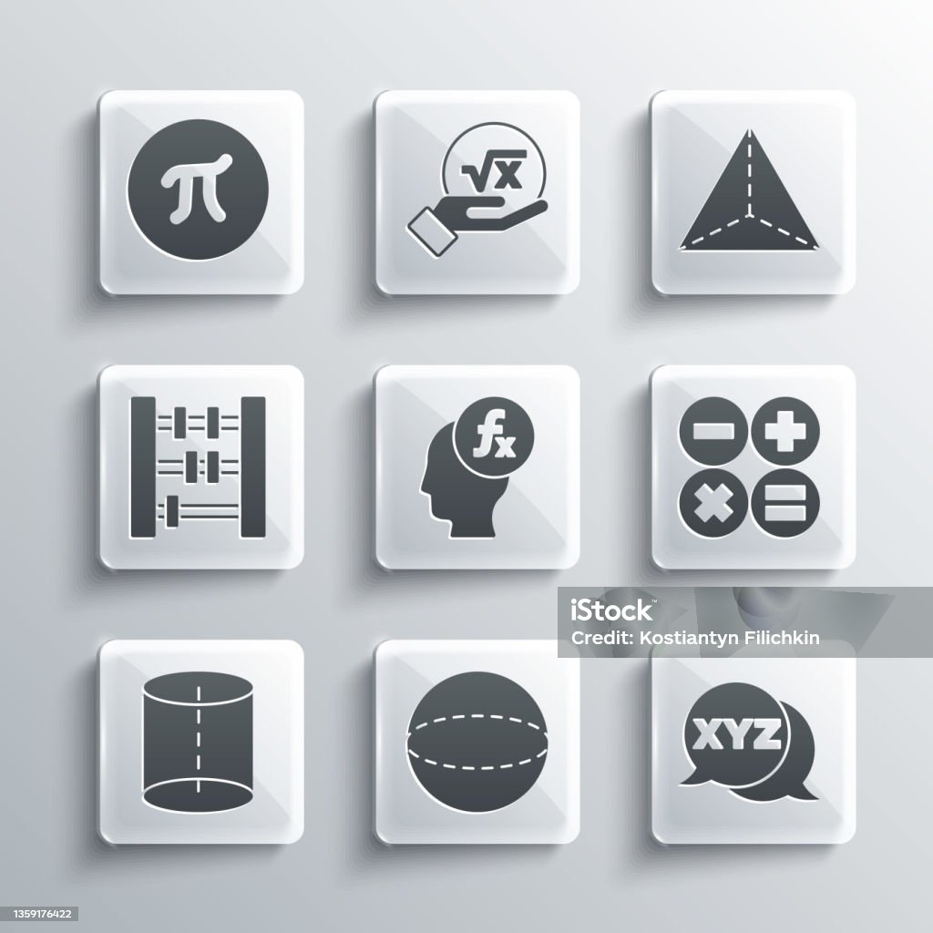 Set Geometric Figure Sphere Xyz Coordinate System Calculator Function Mathematical Symbol Abacus