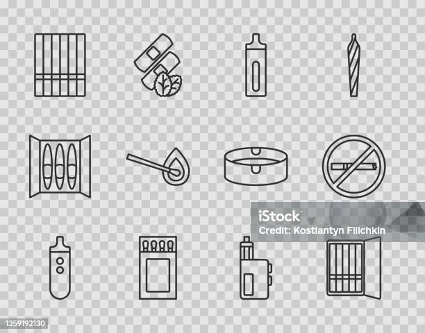 Set Line Rokok Elektronik Kasus Rokok Matchbox Dan Korek Api Pembakaran