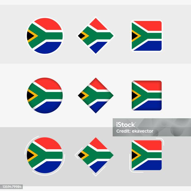 Ikon Bendera Afrika Selatan Ditetapkan Bendera Vektor Afrika Selatan ... Ikon Bendera Afrika Selatan Ditetapkan Bendera Vektor Afrika Selatan ...