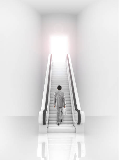 Free Stock Photo of Businessman climbing staircase - Concept of ...