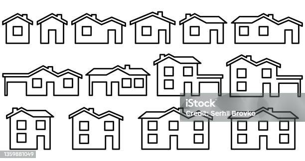 Icona Della Casa Set Di Simboli Di Case Nere Illustrazione Vettoriale ... Icona Della Casa Set Di Simboli Di Case Nere Illustrazione Vettoriale ...