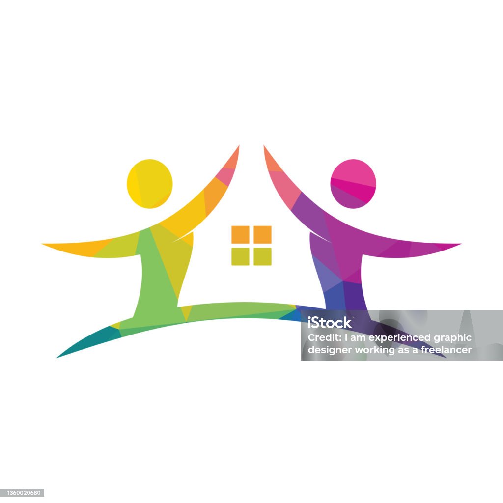 Desain Logo Rumah Dan Orang Konsep Logo Rumah Penampungan Orang ... Desain Logo Rumah Dan Orang Konsep Logo Rumah Penampungan Orang ...