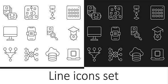 Set Line Processor Cpu Graduation Cap Algorithm Artificial Intelligence ... Set Line Processor Cpu Graduation Cap Algorithm Artificial Intelligence ...