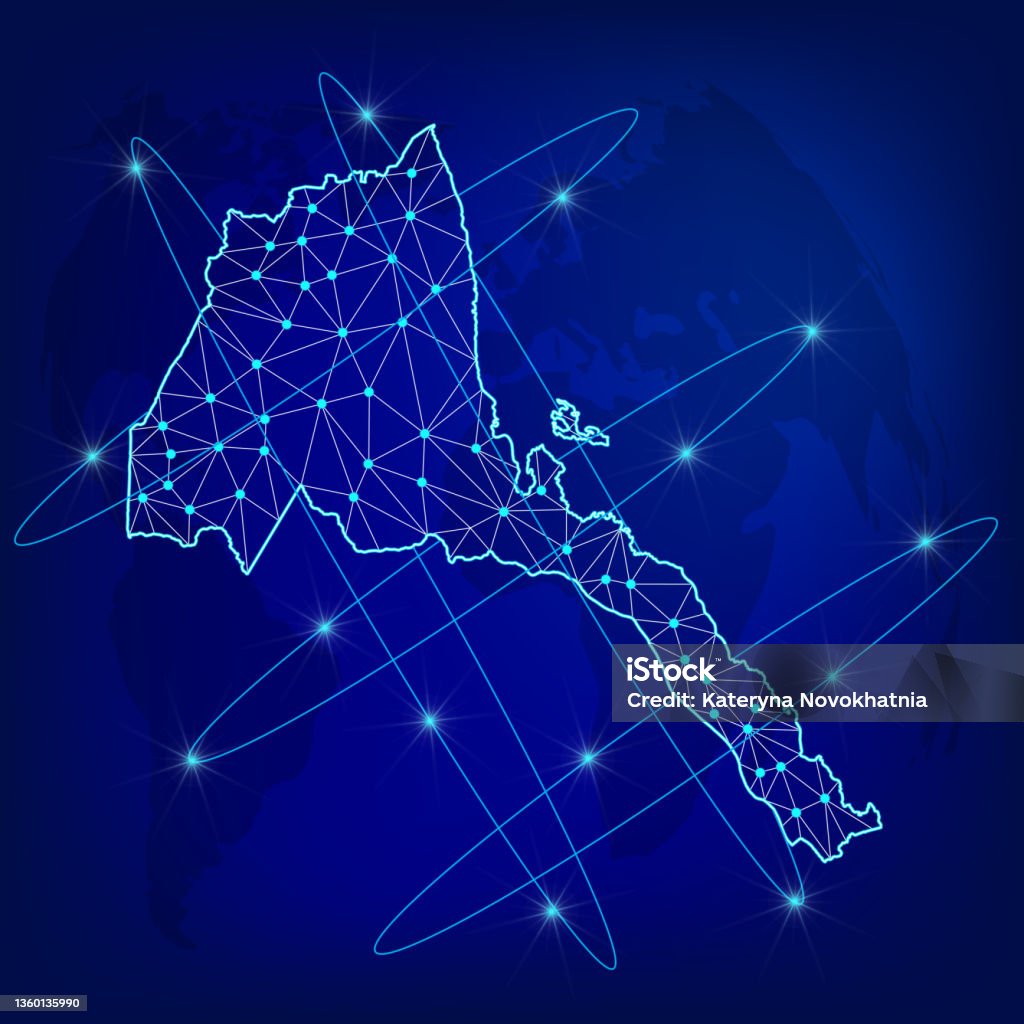 Concept De Réseau Logistique Mondial Carte Du Réseau De Communication