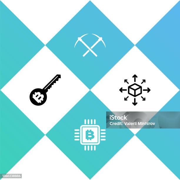 Set Cryptocurrency Key Cpu Mining Farm Crossed Pickaxe And Distribution ... Set Cryptocurrency Key Cpu Mining Farm Crossed Pickaxe And Distribution ...