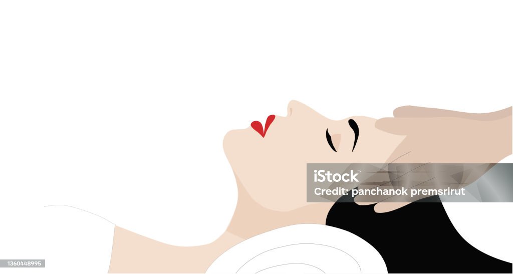 Vetores De Mulher Bonita Aplicando Massagem Facial Spa Em Loja De