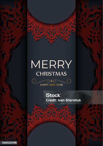 Merry Christmas Greyed Keluar Desain Kartu Pos Dengan Ornamen Merah