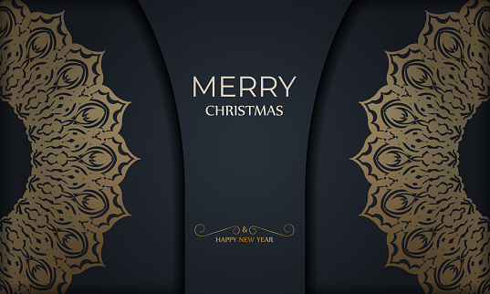 Merry Christmas And Happy New Year Sambut Template Brosur Dengan Warna
