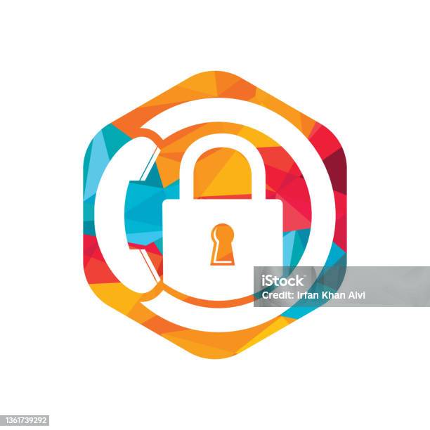 Conception Du Logo De Licône Dappel Sécurisé Icône De Combiné Et De
