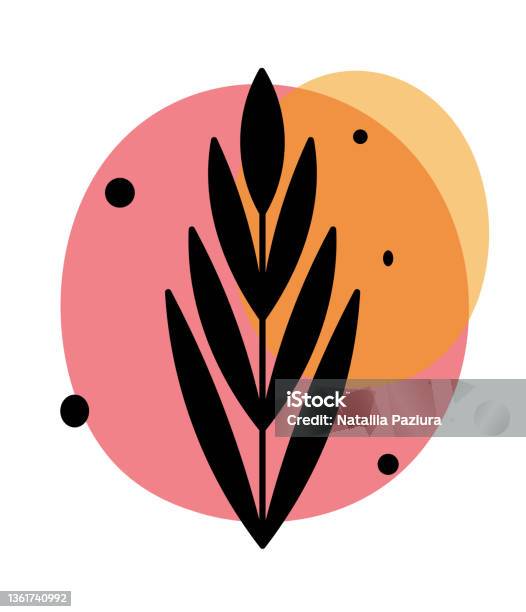 Feuille Dart Au Trait Abstrait Dessin De Contour De Rose Feuille Dart
