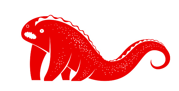 Aneh Kartun Menyeramkan Lucu Monster Terisolasi Pada Ilustrasi Vektor