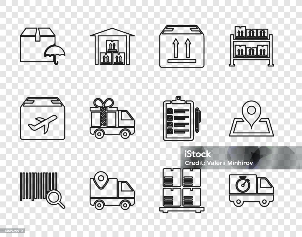 Atur Garis Cari Barcode Truk Pengiriman Dan Stopwatch Kotak Kardus ... Atur Garis Cari Barcode Truk Pengiriman Dan Stopwatch Kotak Kardus ...