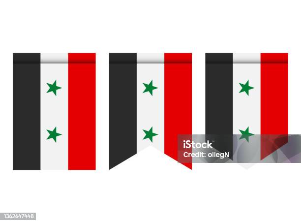 Bendera Suriah Atau Panjipanji Terisolasi Dengan Latar Belakang Putih ... Bendera Suriah Atau Panjipanji Terisolasi Dengan Latar Belakang Putih ...