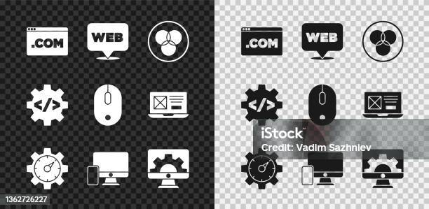 Vetores De Definir Design Ui Ou Ux Web E Gráfico Mixagem De Cores Rgb