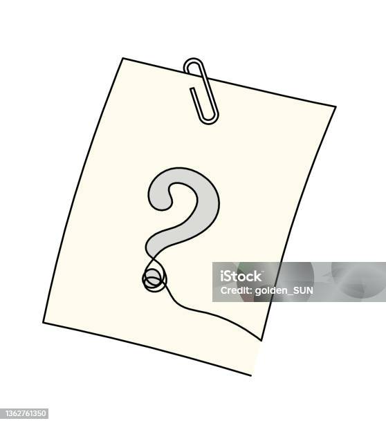 Papier Couleur Abstrait Avec Trombone Comme Dessin Au Trait Sur Fond