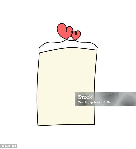 Papier Couleur Abstrait Avec Trombone Au Trait Dessin Sur Fond Blanc