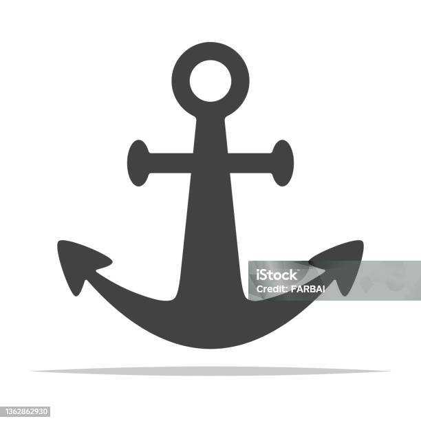 Icône Dancre De Bateau Vecteur Isolé Vecteurs Libres De Droits Et Plus