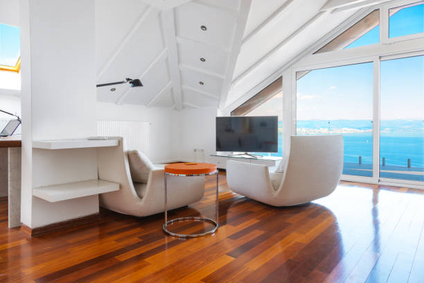 Free picture: Inside modern living room on space shuttle in universe