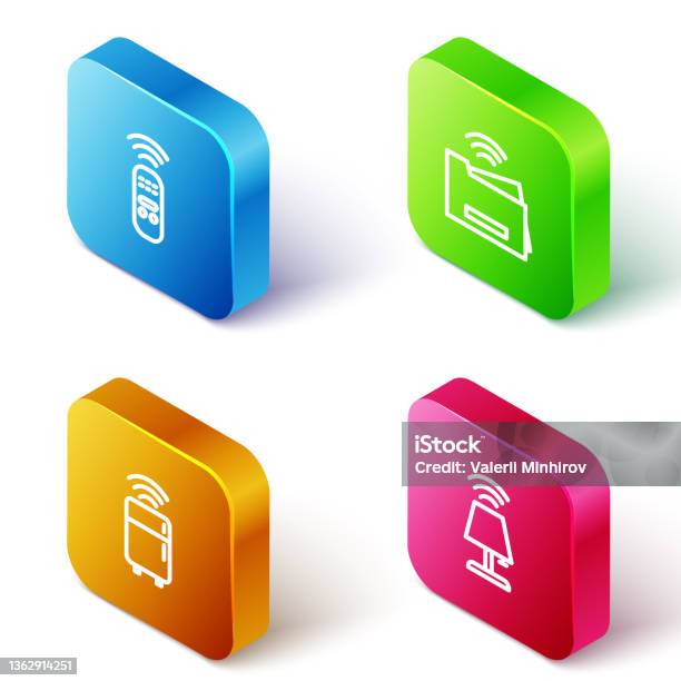 Atur Garis Isometrik Smart Remote Control Printer Kulkas Dan Ikon Lampu ... Atur Garis Isometrik Smart Remote Control Printer Kulkas Dan Ikon Lampu ...