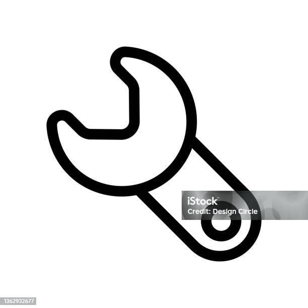 Réglage Du Vecteur Contour Icône Symbole De Conception Sur Fond Blanc