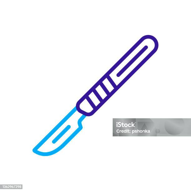 Surgical Tools For Operations Scalpel Vector Icon Stock Illustration ... Surgical Tools For Operations Scalpel Vector Icon Stock Illustration ...