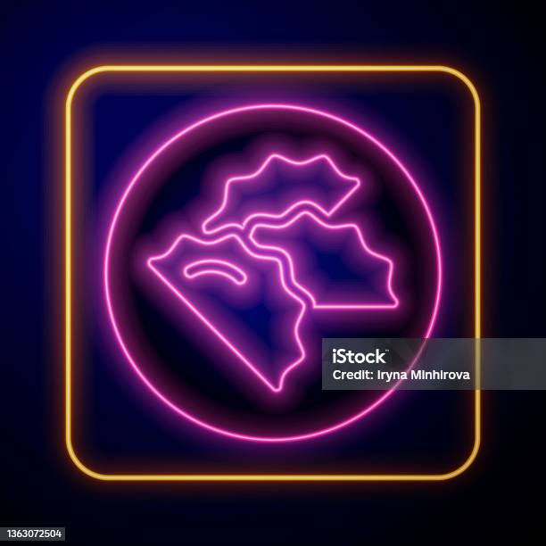 Ikon Pangsit Neon Bercahaya Terisolasi Dengan Latar Belakang Hitam ... Ikon Pangsit Neon Bercahaya Terisolasi Dengan Latar Belakang Hitam ...