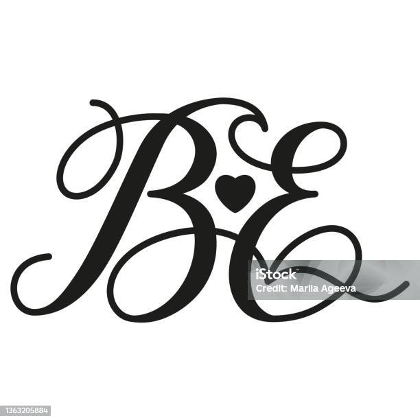 Monogram B E In Scripting Vector Illustration Stock Illustration ... Monogram B E In Scripting Vector Illustration Stock Illustration ...