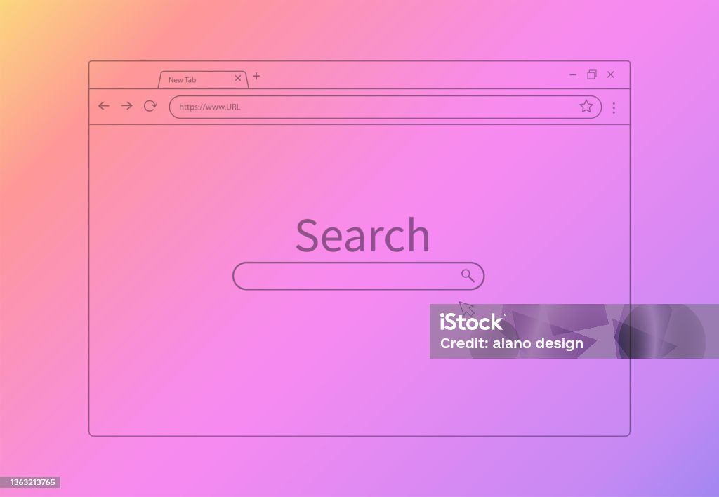 Browser Mockup For Website Webpage User Interface Modern Design Of