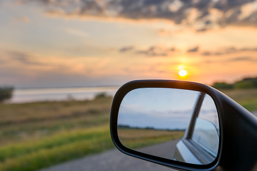 Rear View Mirror Reflection Stock Photo - Download Image Now - Car ... Rear View Mirror Reflection Stock Photo - Download Image Now - Car ...