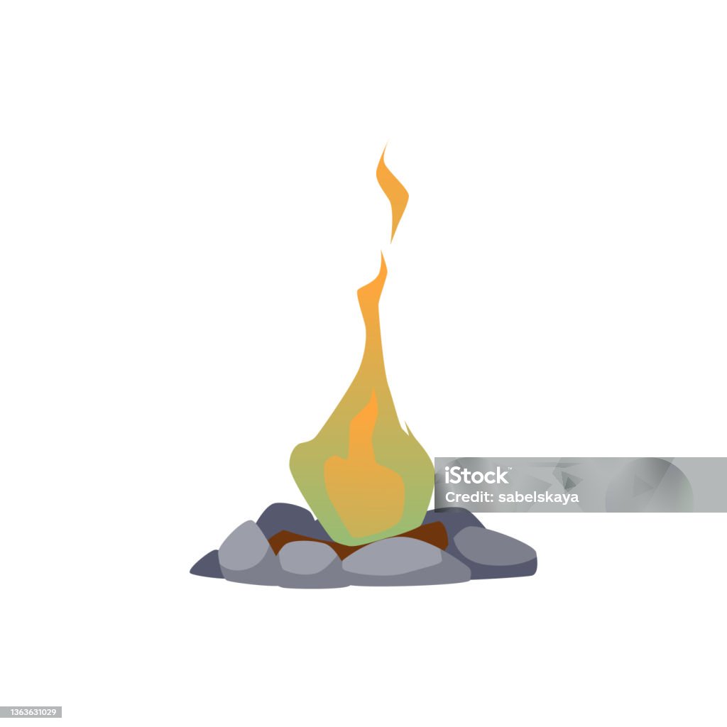 Api Unggun Kayu Atau Api Unggun Ilustrasi Vektor Kartun Datar ... Api Unggun Kayu Atau Api Unggun Ilustrasi Vektor Kartun Datar ...