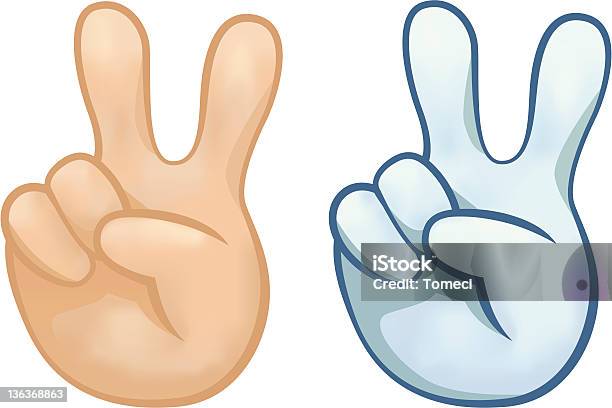 Peace 징후 만화에 대한 스톡 벡터 아트 및 기타 이미지 만화 브이 평화의 상징 Istock