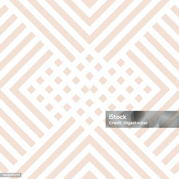 Pola Mulus Geometris Vektor Dengan Diagonal Garis Kotak Grid Chevron