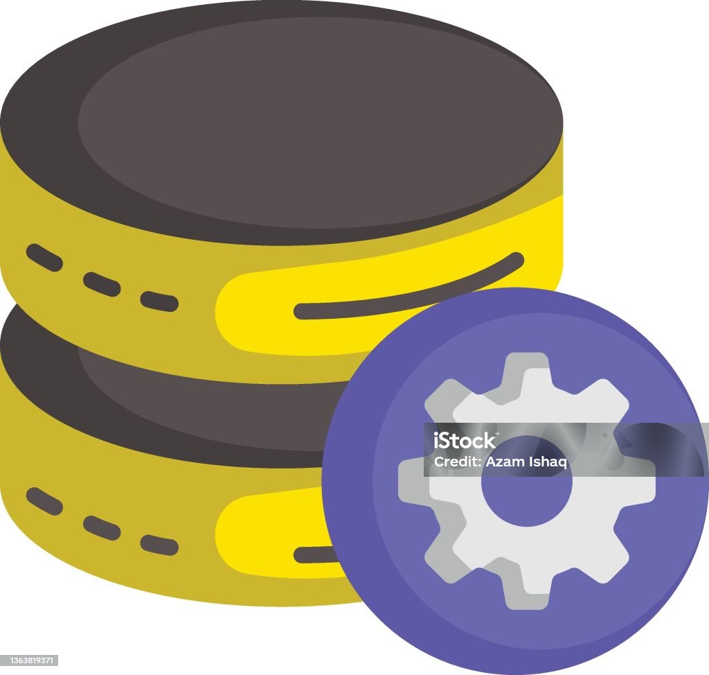 Relational Database Management System Concept Datafication Vector Color