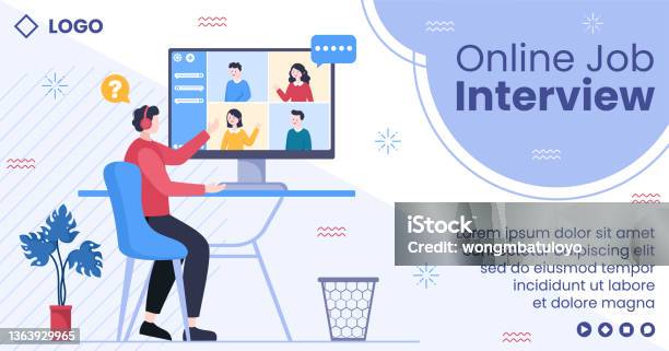 Rapat Wawancara Kerja Dan Kandidat Pekerjaan Atau Hiring Post Template