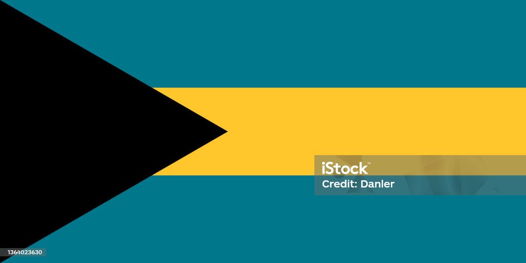 National Flag Commonwealth Of The Bahamas Horizontal Triband Of