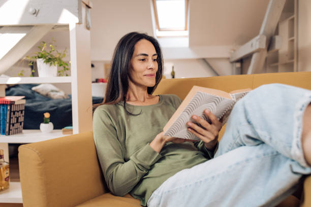 Free Stock Photo of Woman at home reading a book | Download Free Images ...