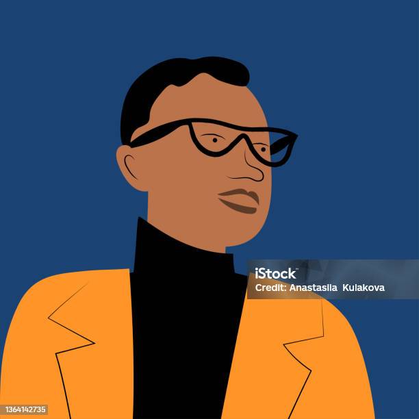Portrait Of A Darkskinned Man Stock Illustration Download Image Now