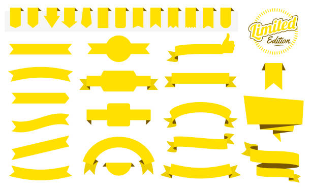 Free Stock Photo of Yellow ribbon banner varieties | Download Free ...