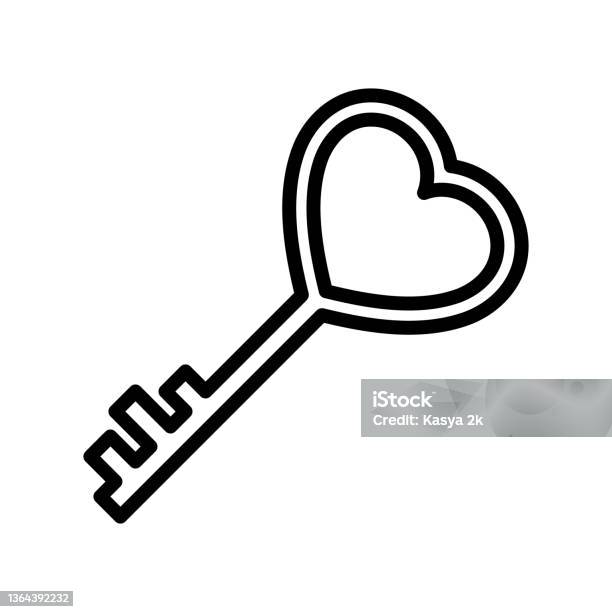 Icône De Ligne Plate De La Saintvalentin Signe Damour Enseigne De