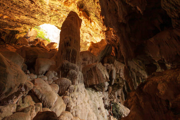 Free picture: Rock structure in a cave, big stalagmite in the Paradise ...