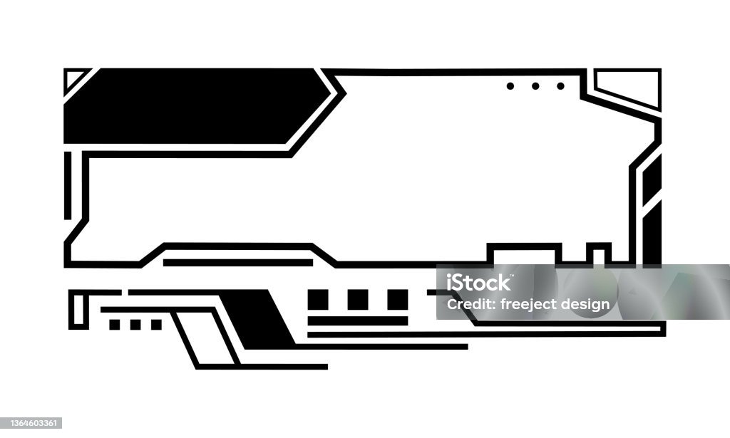 Frames Vector Illustration For Game Interface Stock Illustration