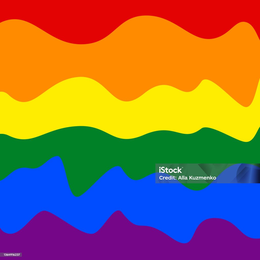 Flagge Lgbt Quadratisches Symbol Badge Oder Button Vorlagendesign