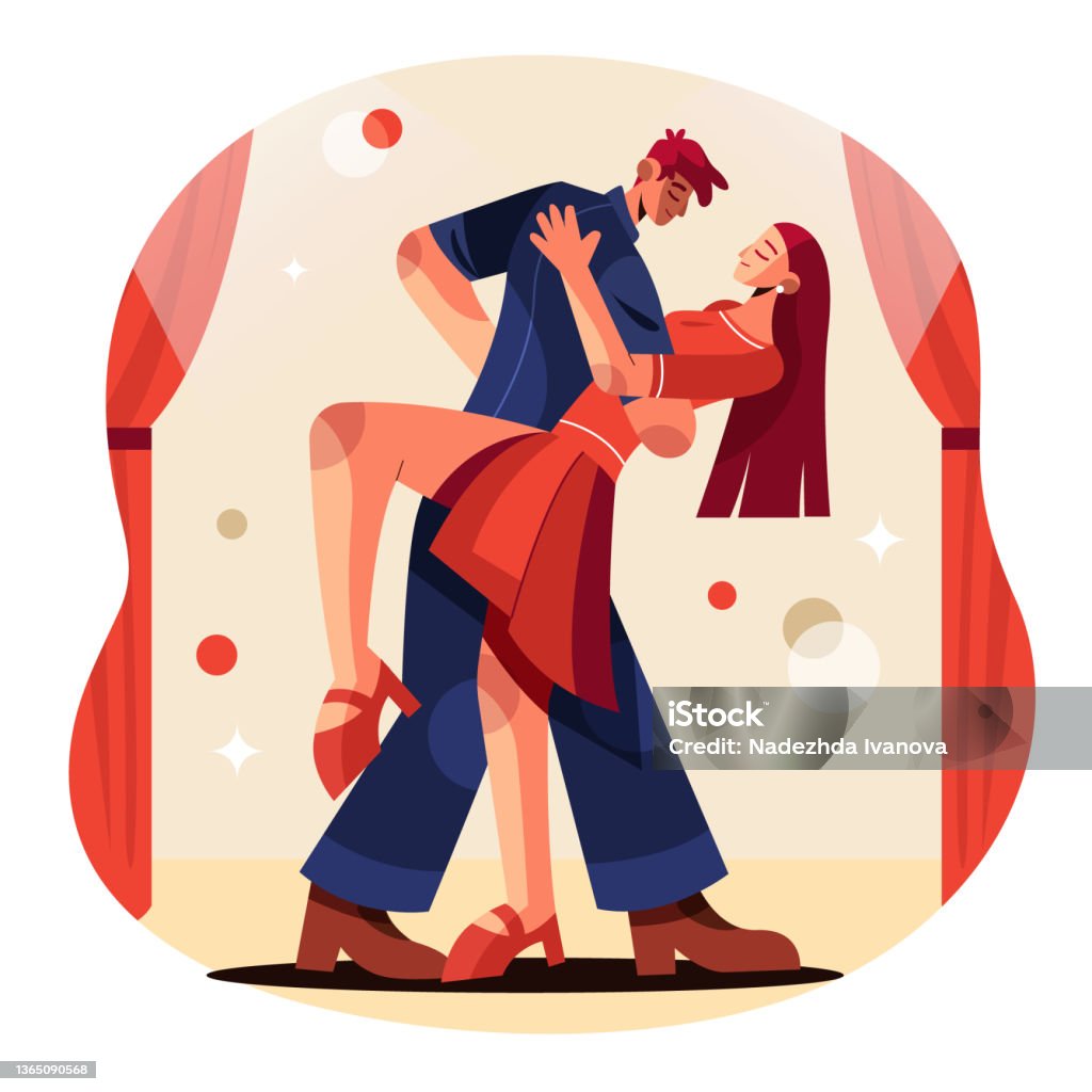 Handgezeichnete Flat Design Salsa Illustration Vektor Illustration